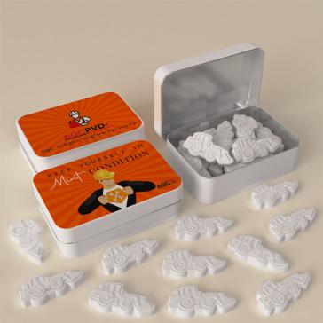 CUSTOM SHAPED MINTS PROUDLY MADE IN THE USA